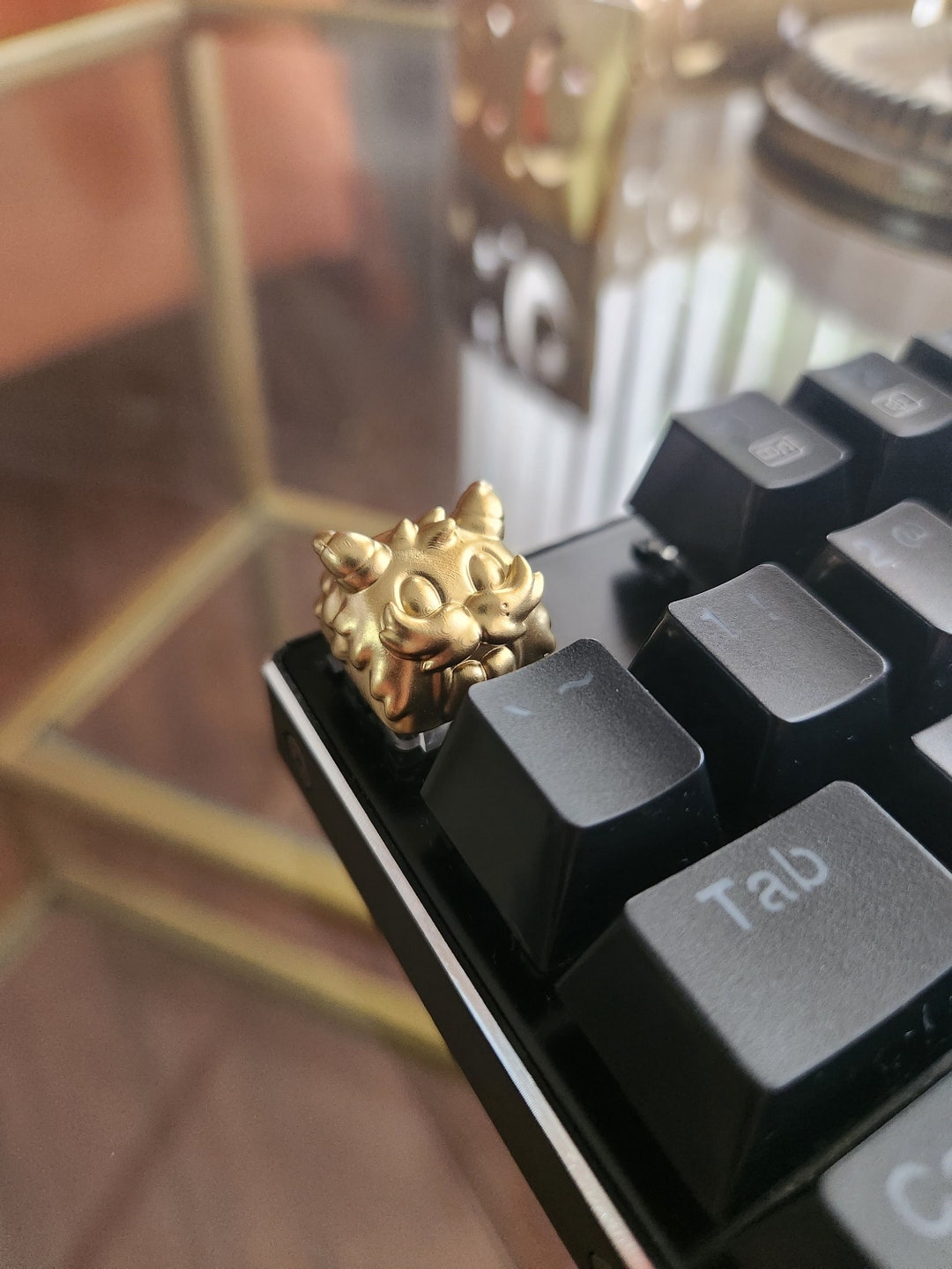 Video Game Metallic Keycap - Hand Painted Cute Keycap Designs, League ...