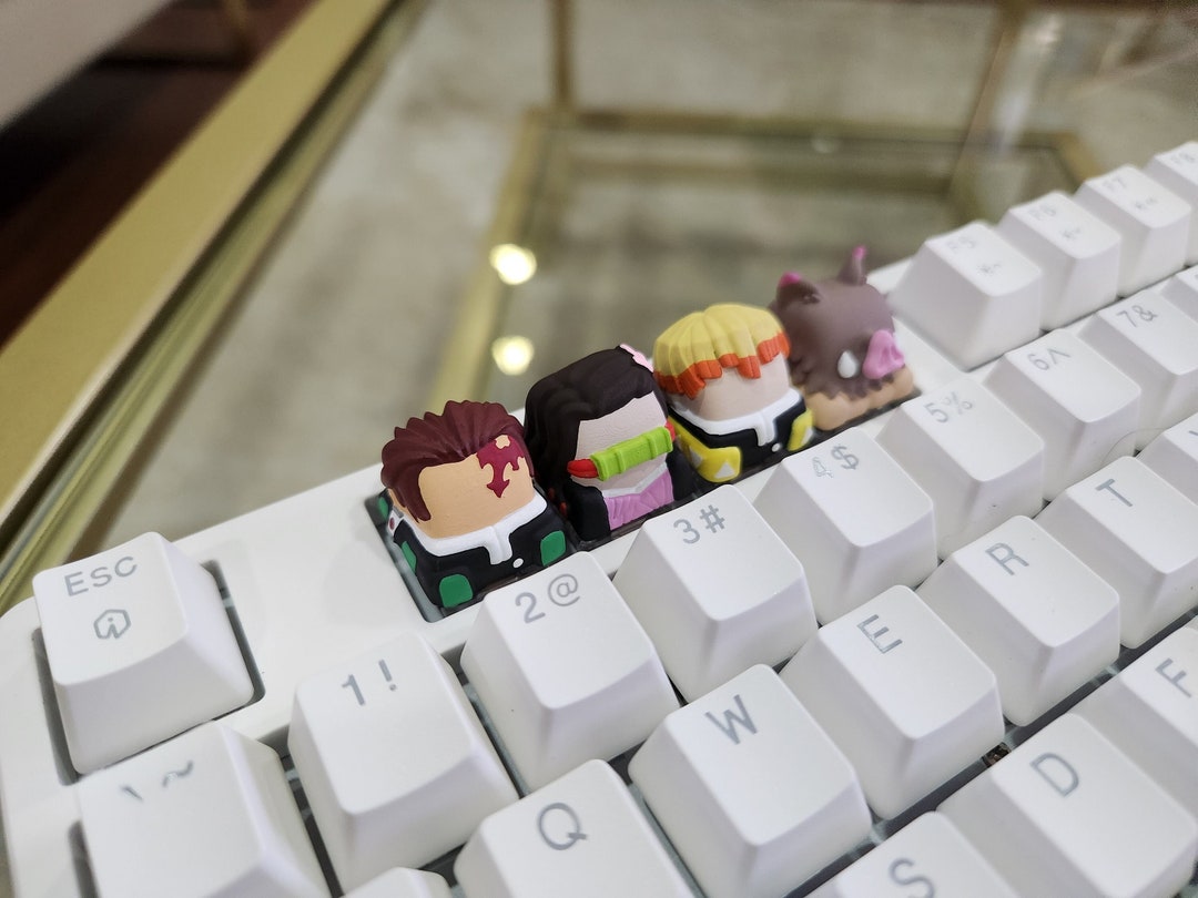 Anime Keycap - Hand Painted, Cute Keycap Designs, Cherry MX, Hiko3d - Etsy