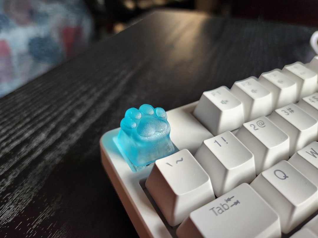 Kitten Cat Paw Keycap - Clear Transparent Cute Keycap Designs, Cherry ...