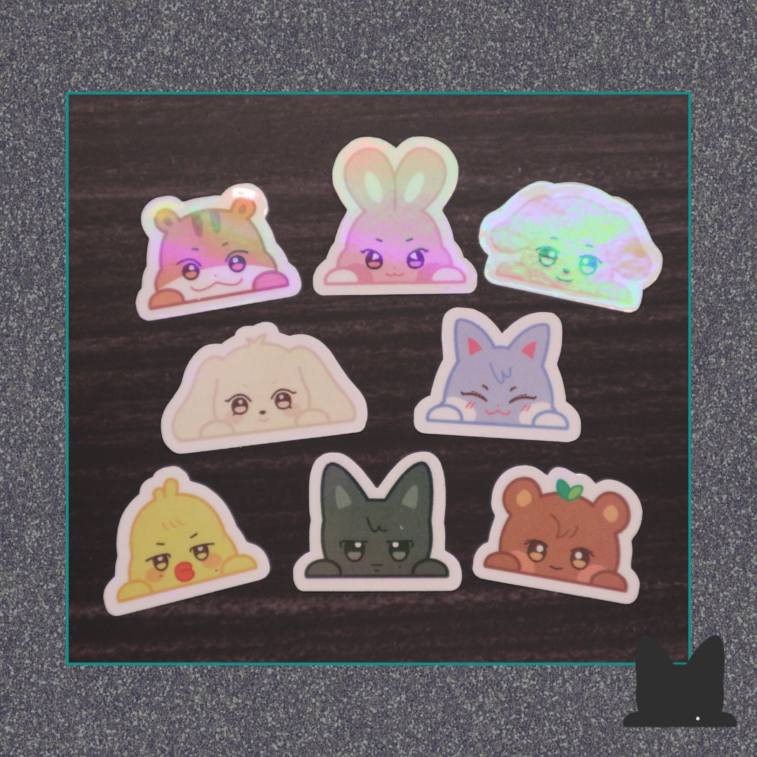 ATEEZ ANITEEZ Mini Peeker Stickers - Etsy