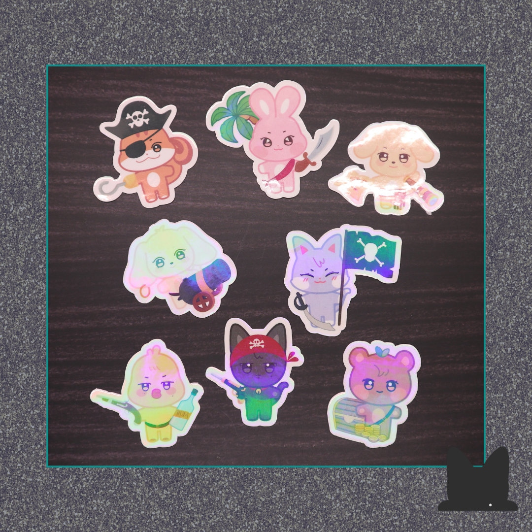 ATEEZ ANITEEZ Pirate Figure Stickers - Etsy