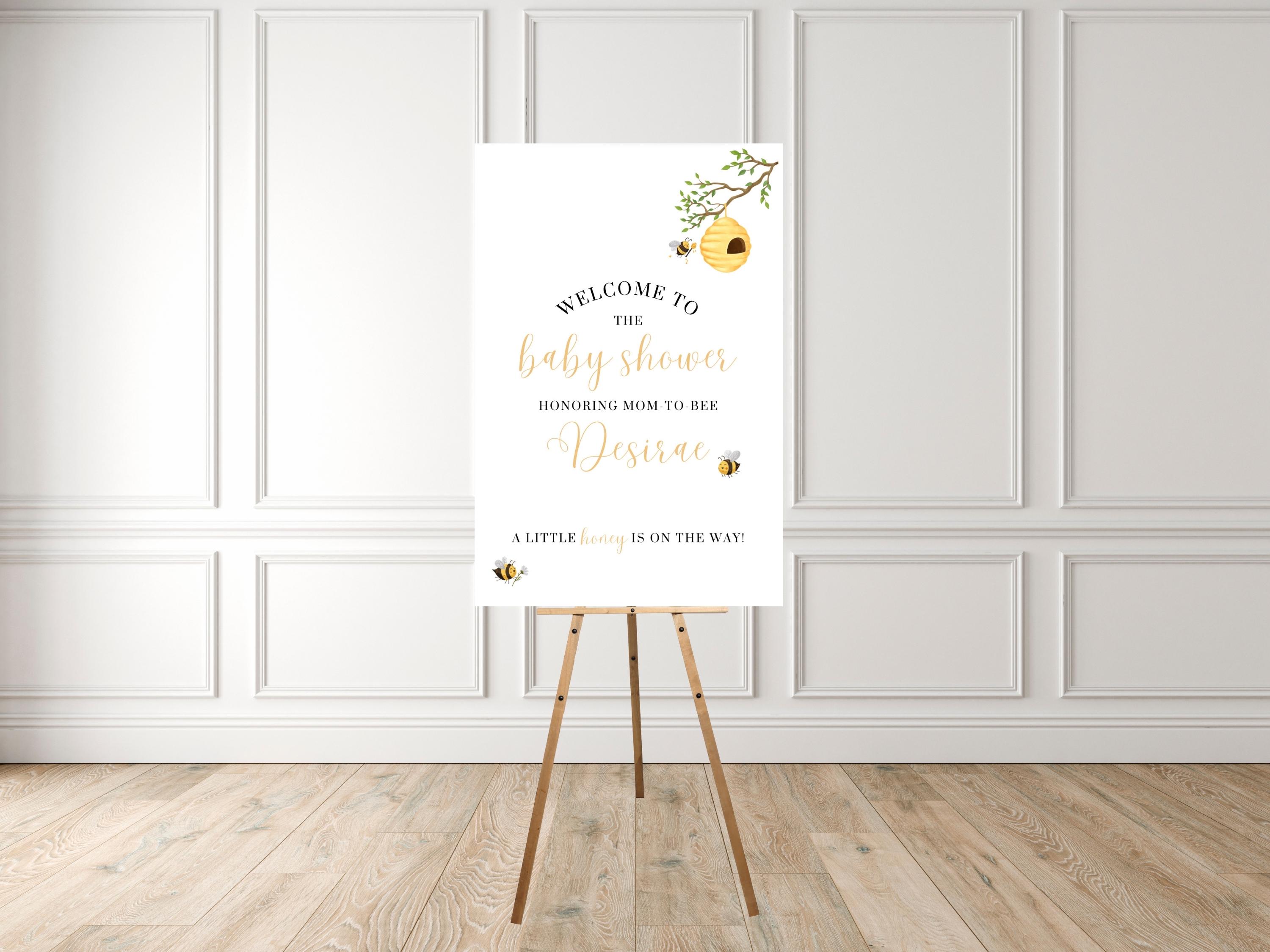 Baby Shower Welcome Sign Template | Mom-to-bee Baby Shower | Gender ...