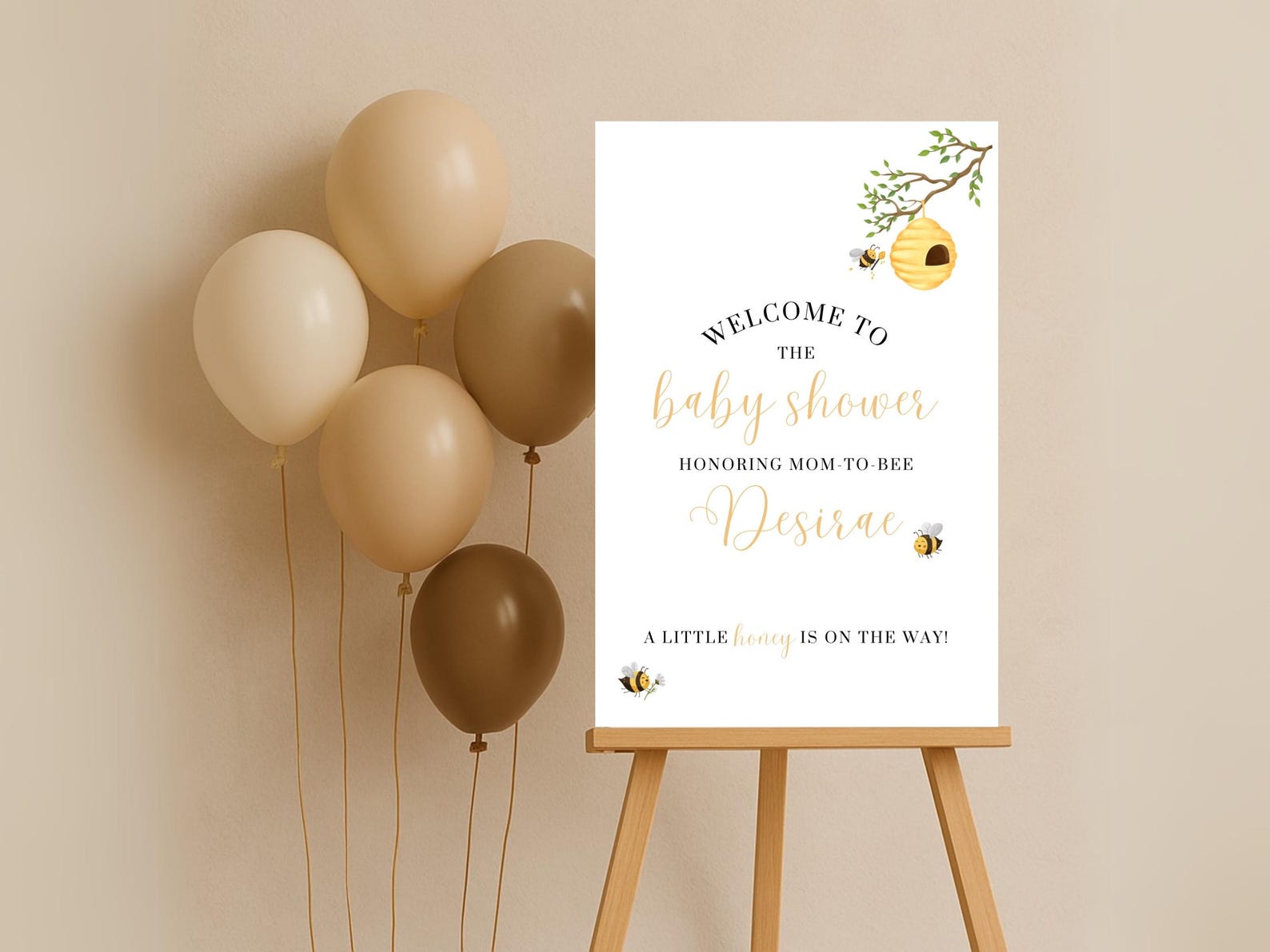 Baby Shower Welcome Sign Template | Mom-to-bee Baby Shower | Gender ...