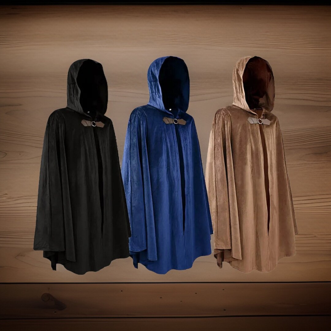 Medieval Deer Suede Cloak Fighter Role Playing Cosplay Cloak Knight ...