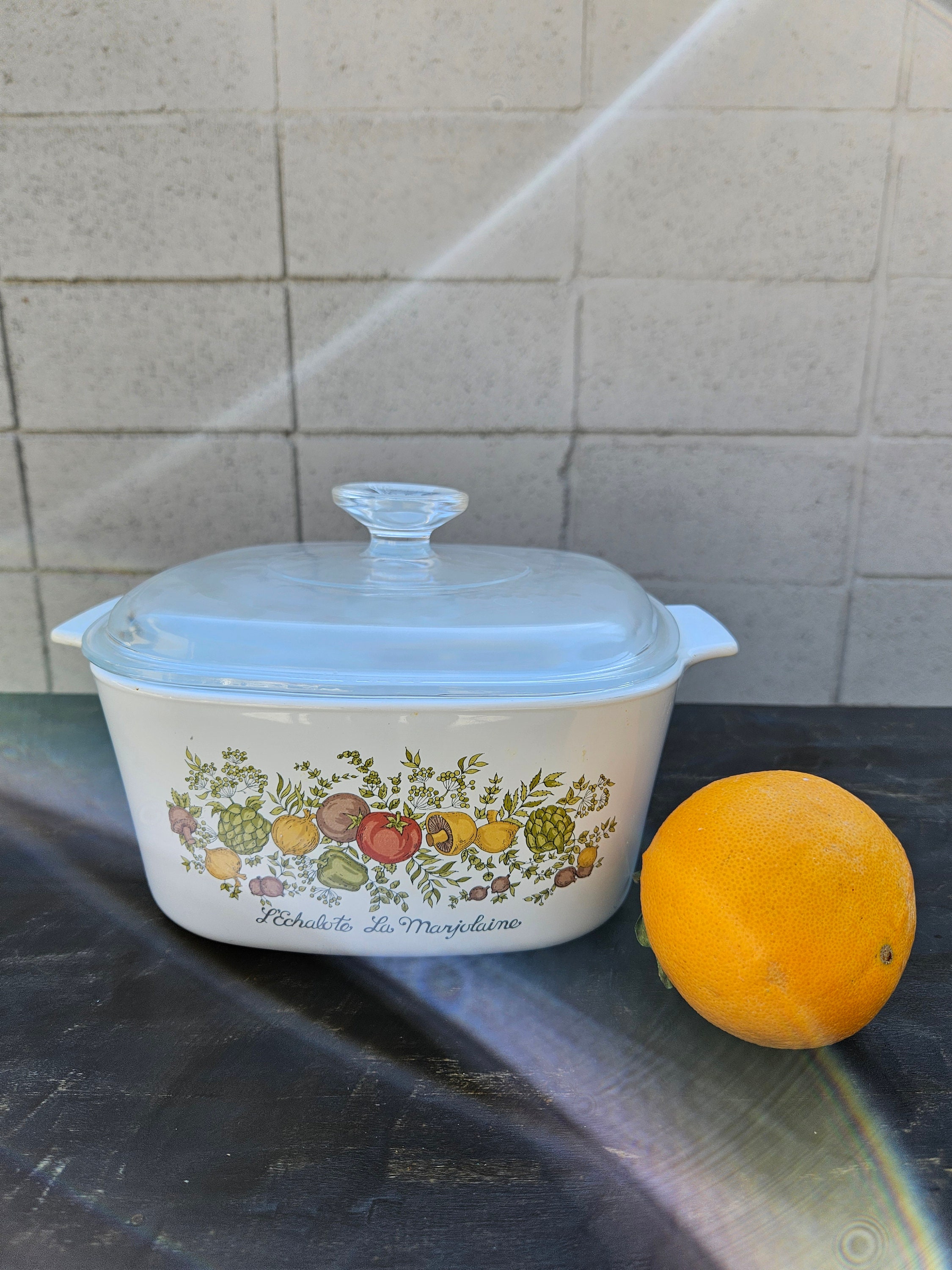 Collectible Corning Ware L'echalote 3 Liter Casserole With Lid 1970's ...