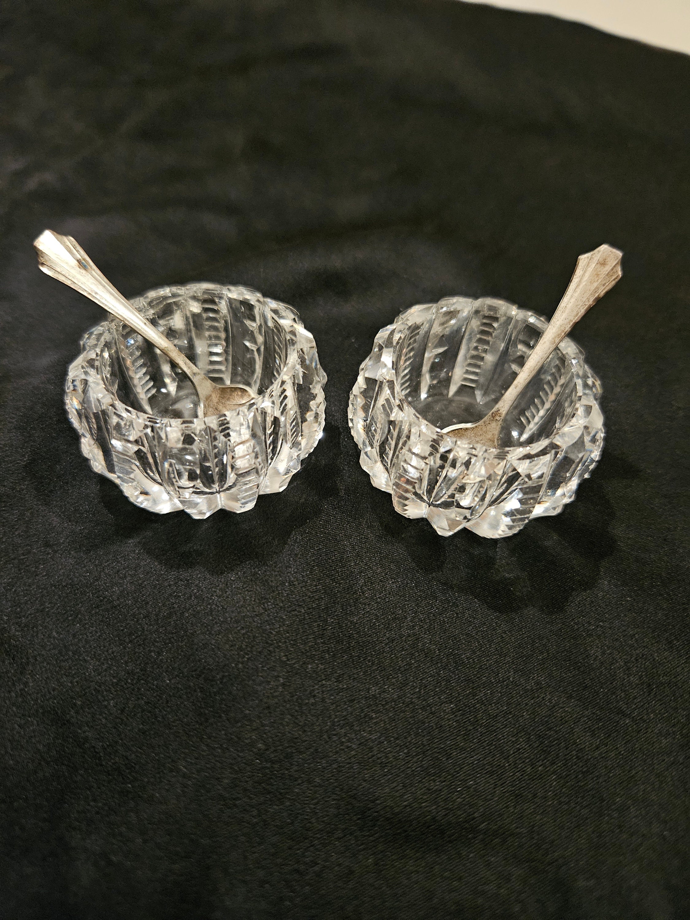 A Group of Vintage Salt Cellars With Unique and Beautiful Spoons - Etsy