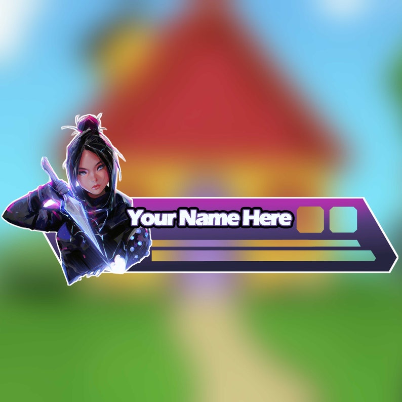 Wraith Premade Customizable Name Apex Legends Hud/health Bar Overlay ...