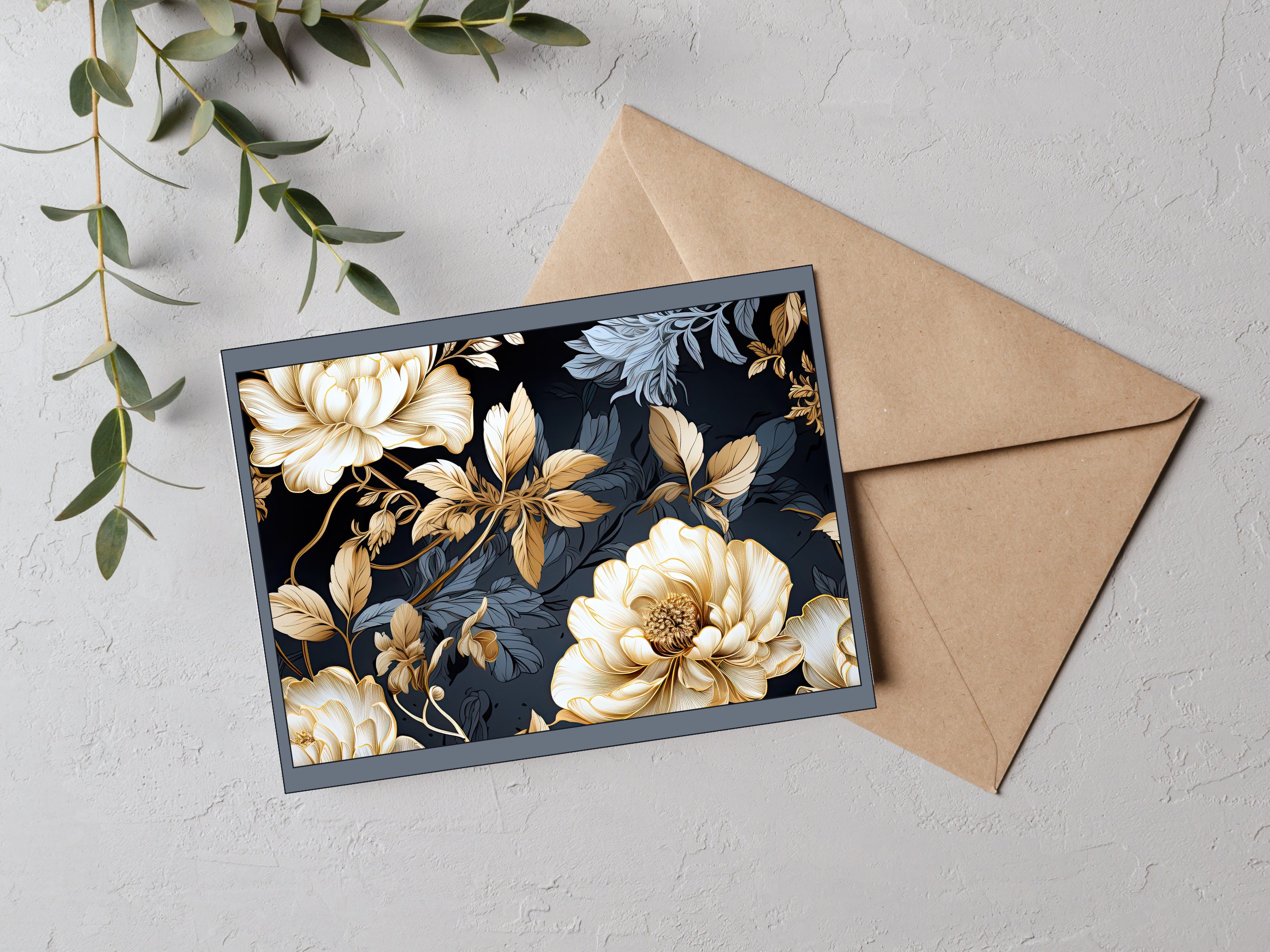 Vintage Black and White Roses Digital Paper: Seamless Floral Patterns ...