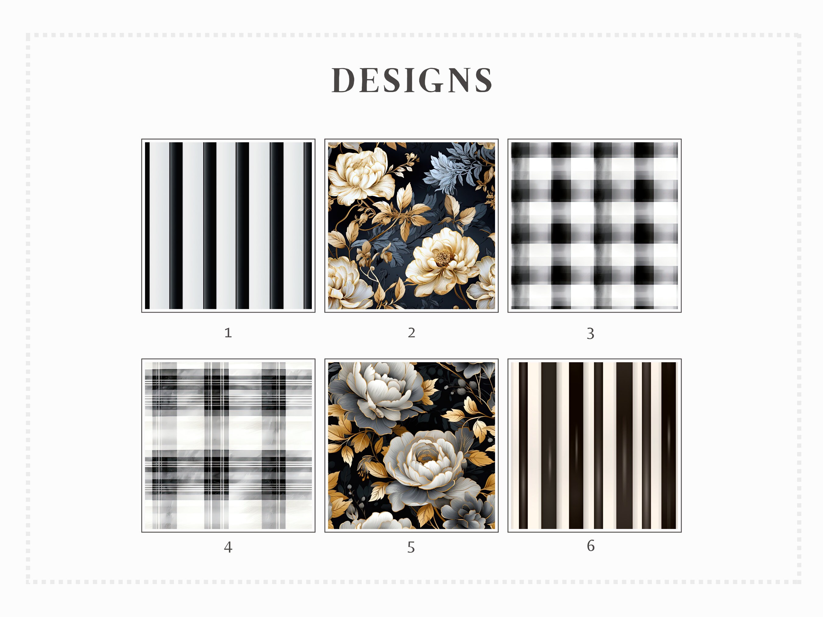 Vintage Black and White Roses Digital Paper Collection Floral Digital ...