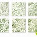 Toile Inspired Green and White Floral and Fauna Seamless Digital ...
