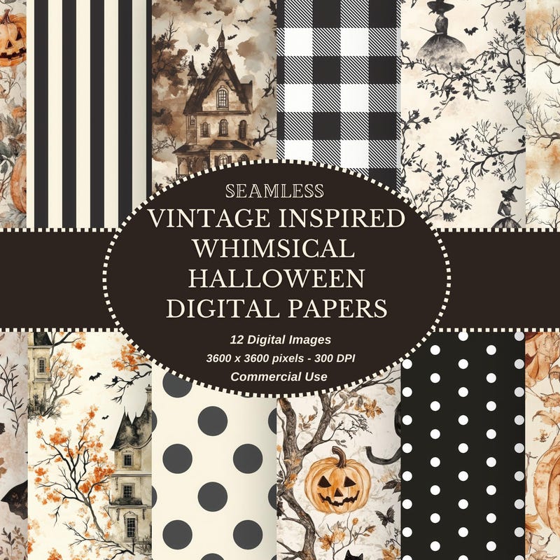 Whimsical Digital Paper - Etsy