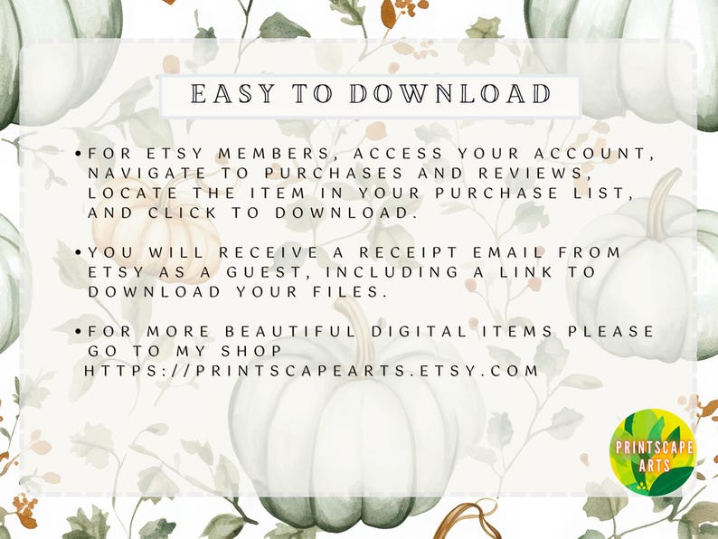 Autumn Harvest Digital Paper Set: Vintage Green & Orange Fall ...