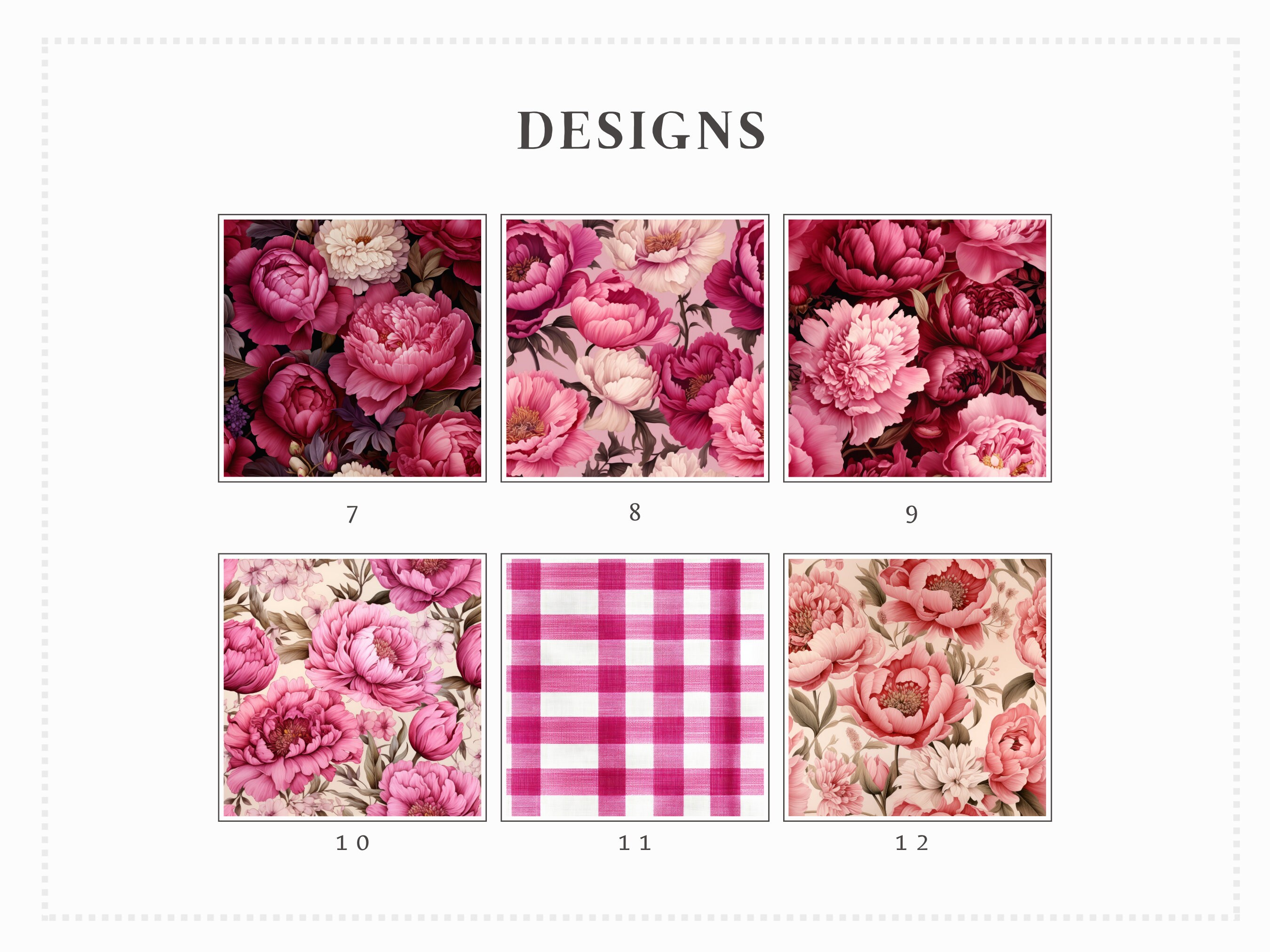 Vintage Pink Peonies Digital Paper: Floral Scrapbook Designs (digital ...