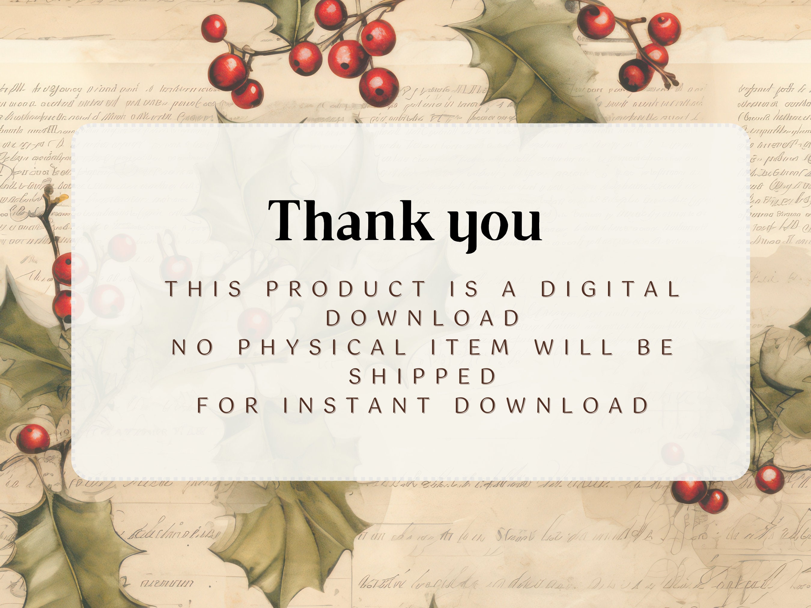 Printable Christmas Digital Paper: Downloadable Vintage Retro Christmas ...