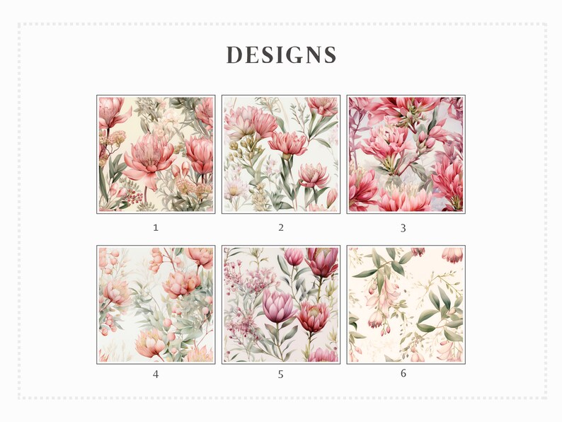 Watercolor Pink Floral Digital Paper: Vintage Shabby Chic (digital ...