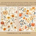 Vintage Autumn Floral Digital Paper: Earth Tone Gingham (digital ...