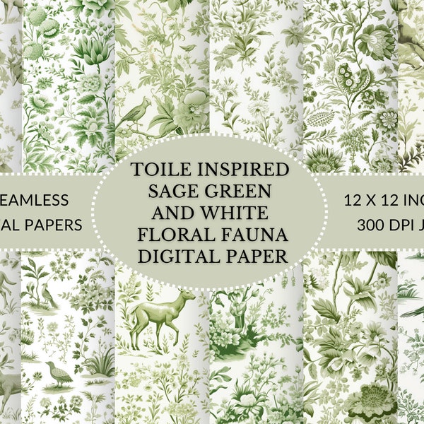 French Toile Paper - Etsy