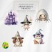 Whimsical Cute Pastel Halloween Clipart Collection Halloween Vintage ...