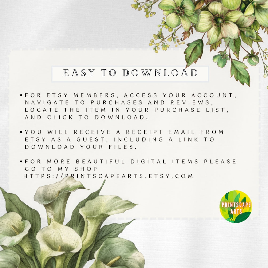 Green Floral Toile Clipart Set: Vintage Posies PNG (digital Download ...
