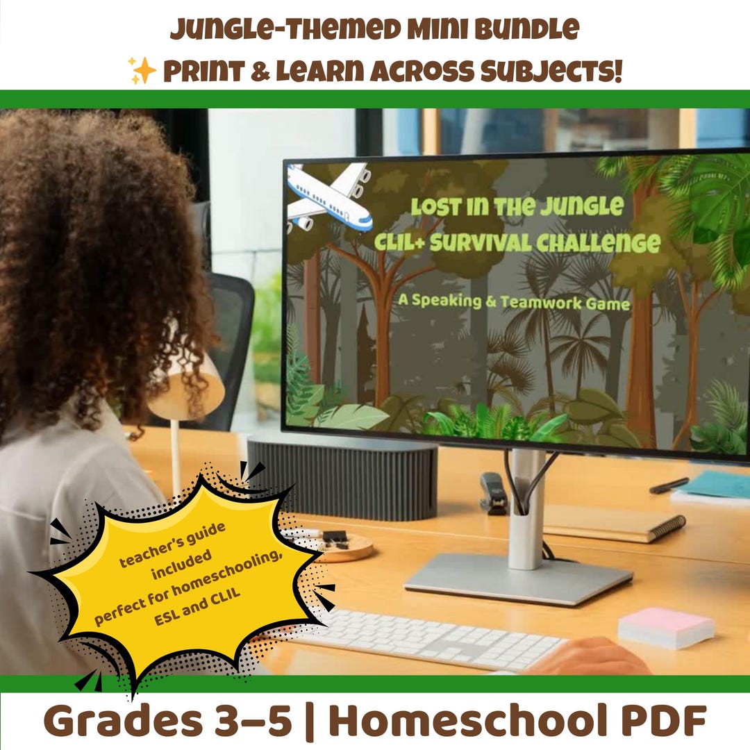 Lost in the Jungle Mini Bundle | Homeschool Worksheets & Lesson ...