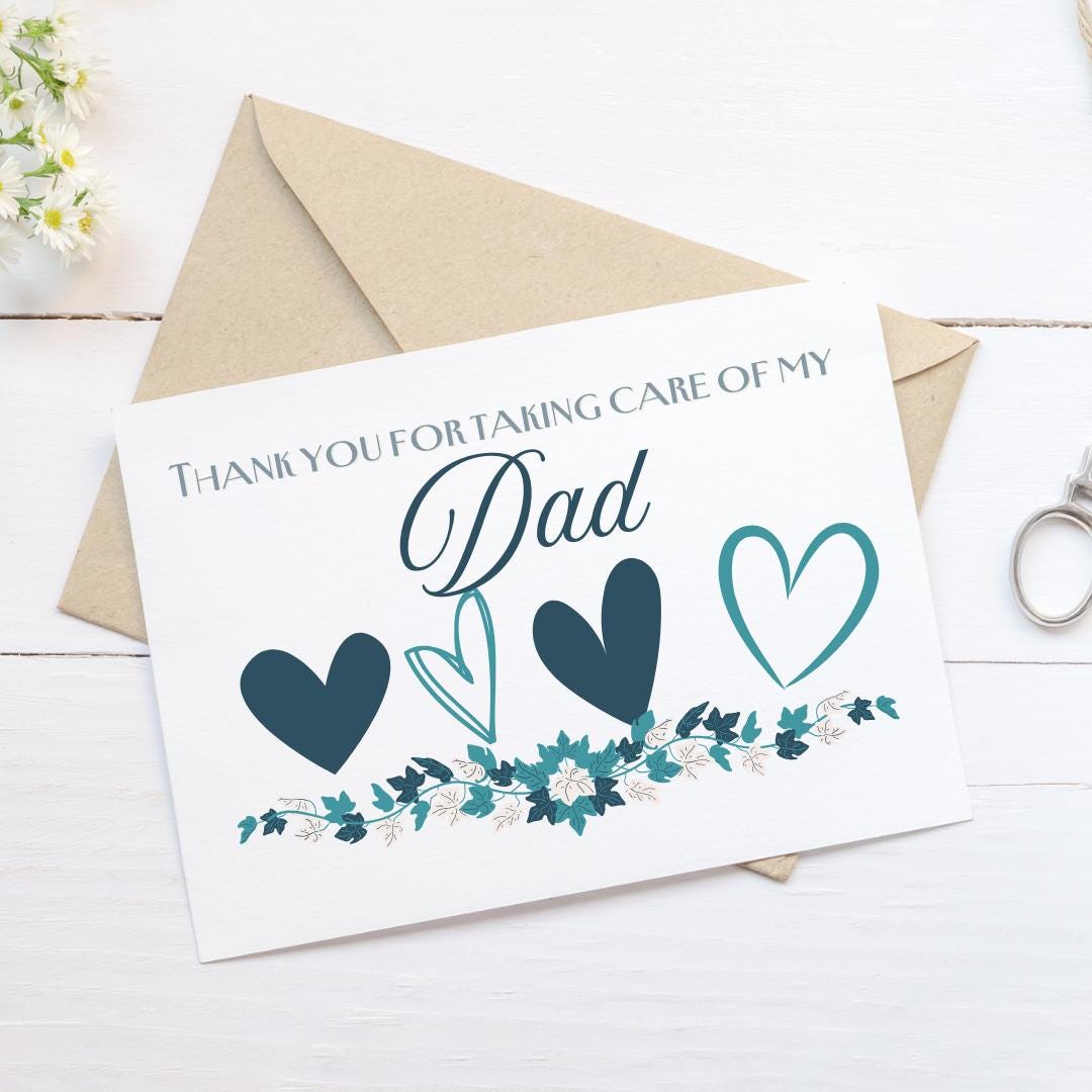 Caregiver Appreciation Card | Printable Thank You Card for Taking Care ...