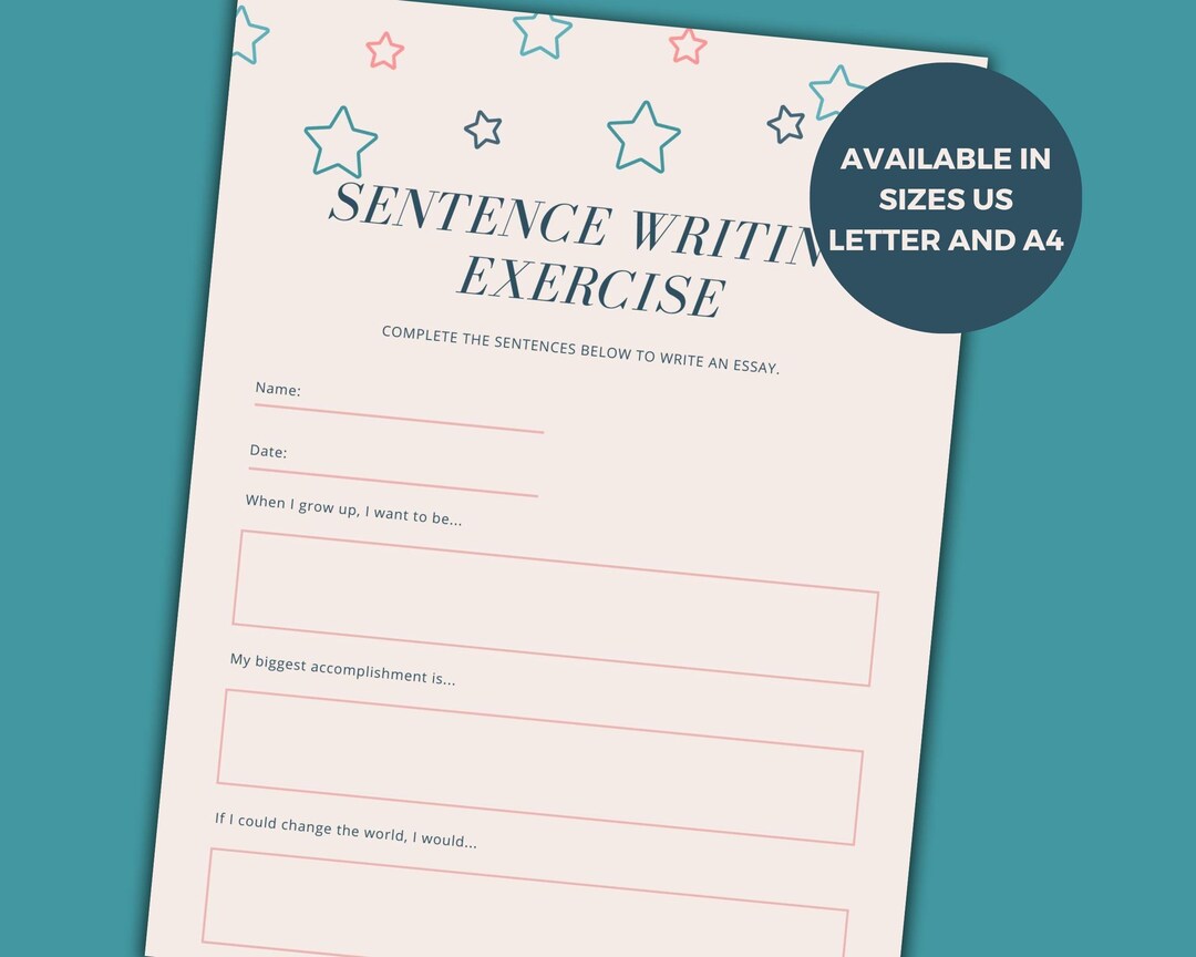 ESL Sentence Writing Practice Worksheet - PDF for ELL - English Grammar ...