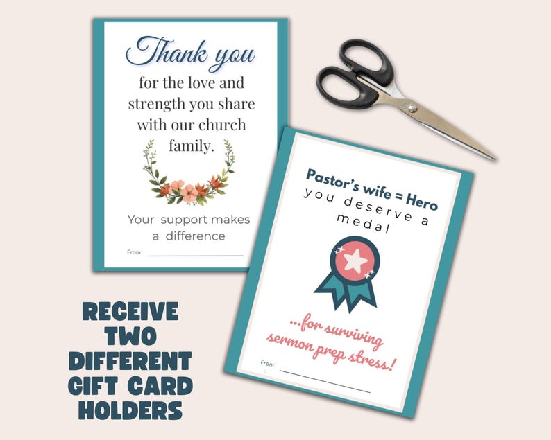 Pastor's Wife Thank You Card – Christian Gift (digital Download) - Etsy