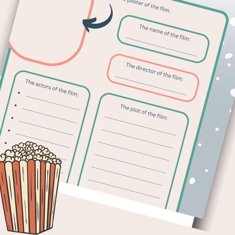 Film Review Worksheet for Kids - Printable Winter-themed Movie Activity ...