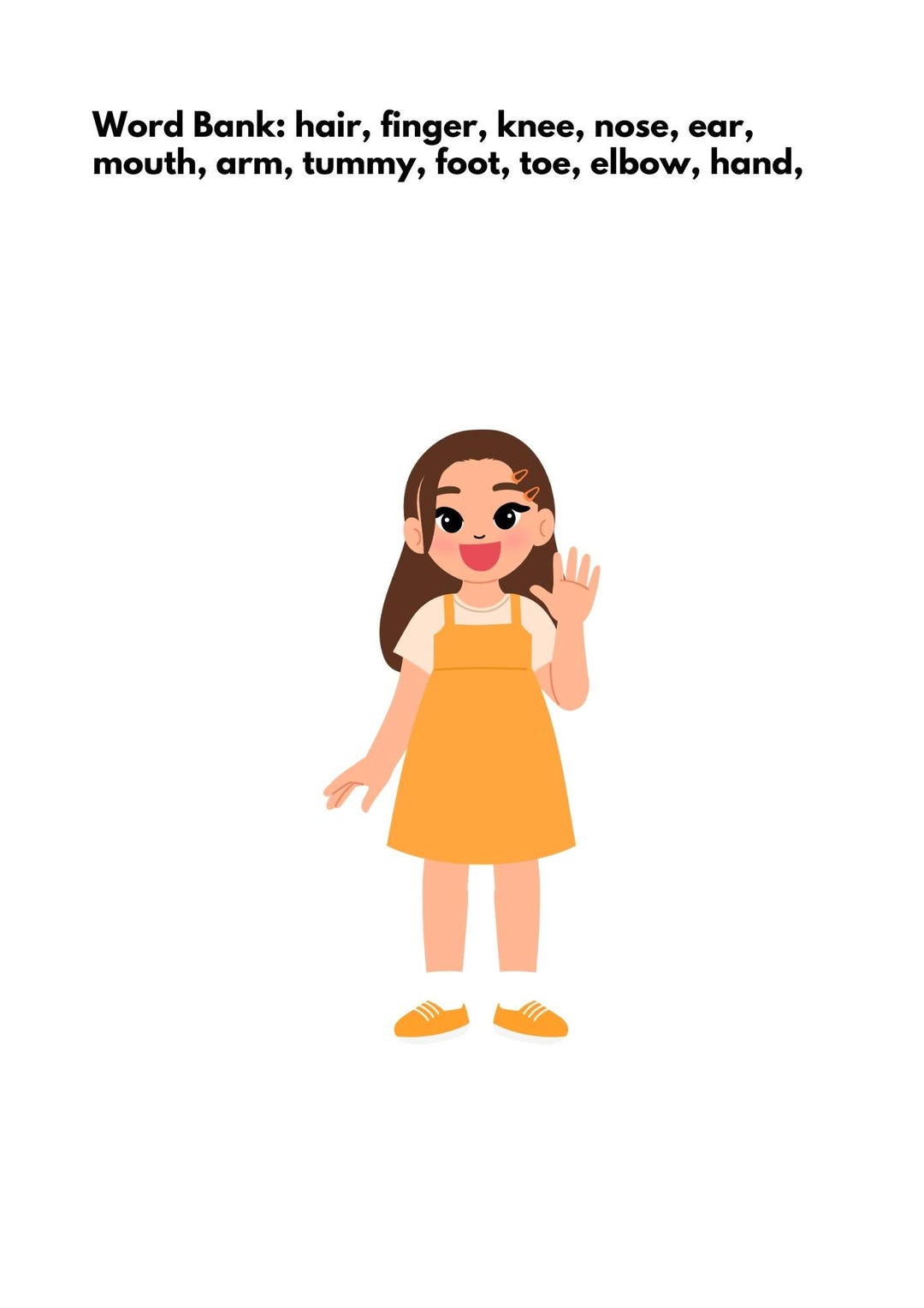 Body Parts & Healthy Habits Worksheets Fun ESL Activities for Kids - Etsy