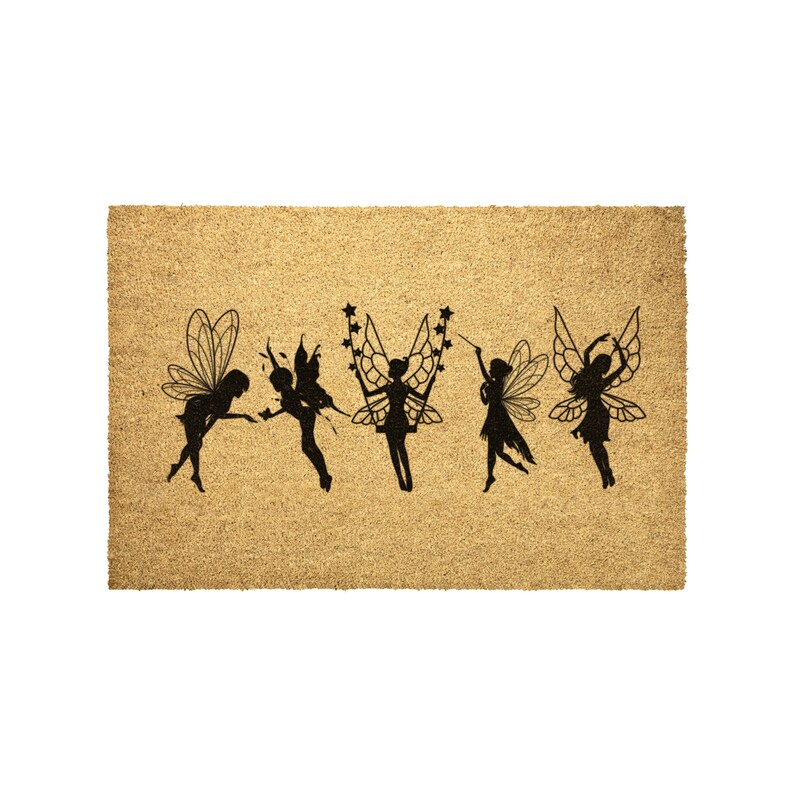 Cottagecore Doormat Fairies -- Cute Welcome Mat, Mythical Creature ...