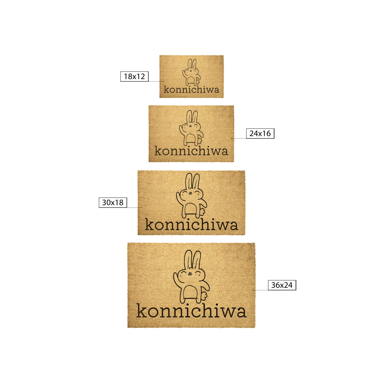 Anime Doormat | Anime House Decor, Nerdy Doormat, Konnichiwa, Front ...