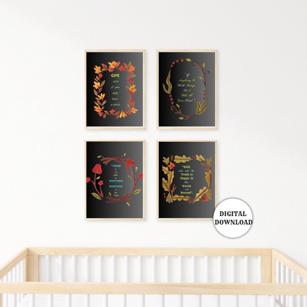 Digital Motivational Quotes Wall Art, Printable Wall Art, Inspirational ...