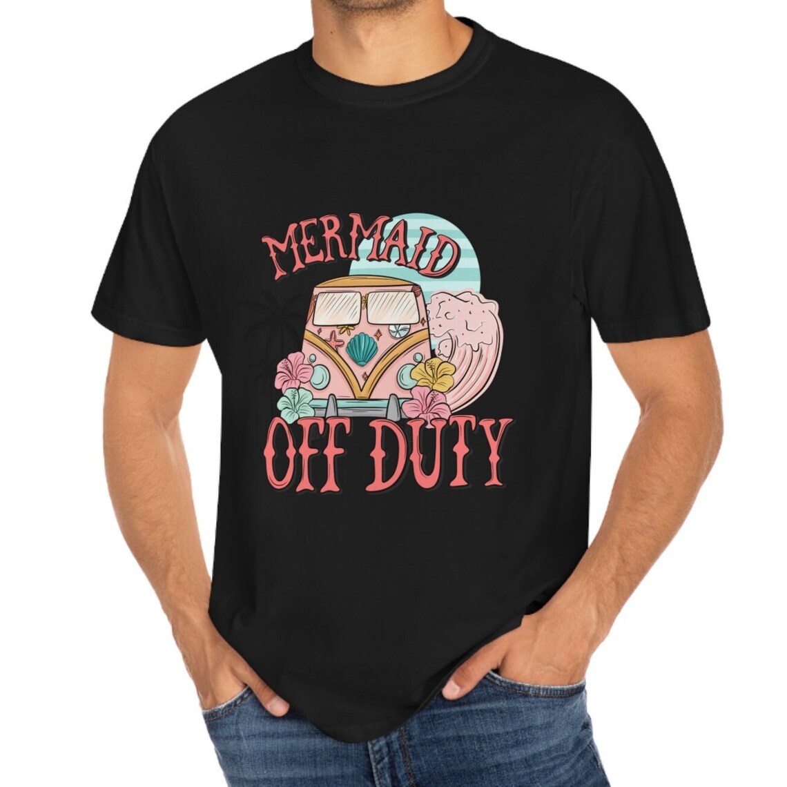 Mermaid off Duty Tshirt, Summer Tshirt, Beach Tshirt, Boho Tshirt ...