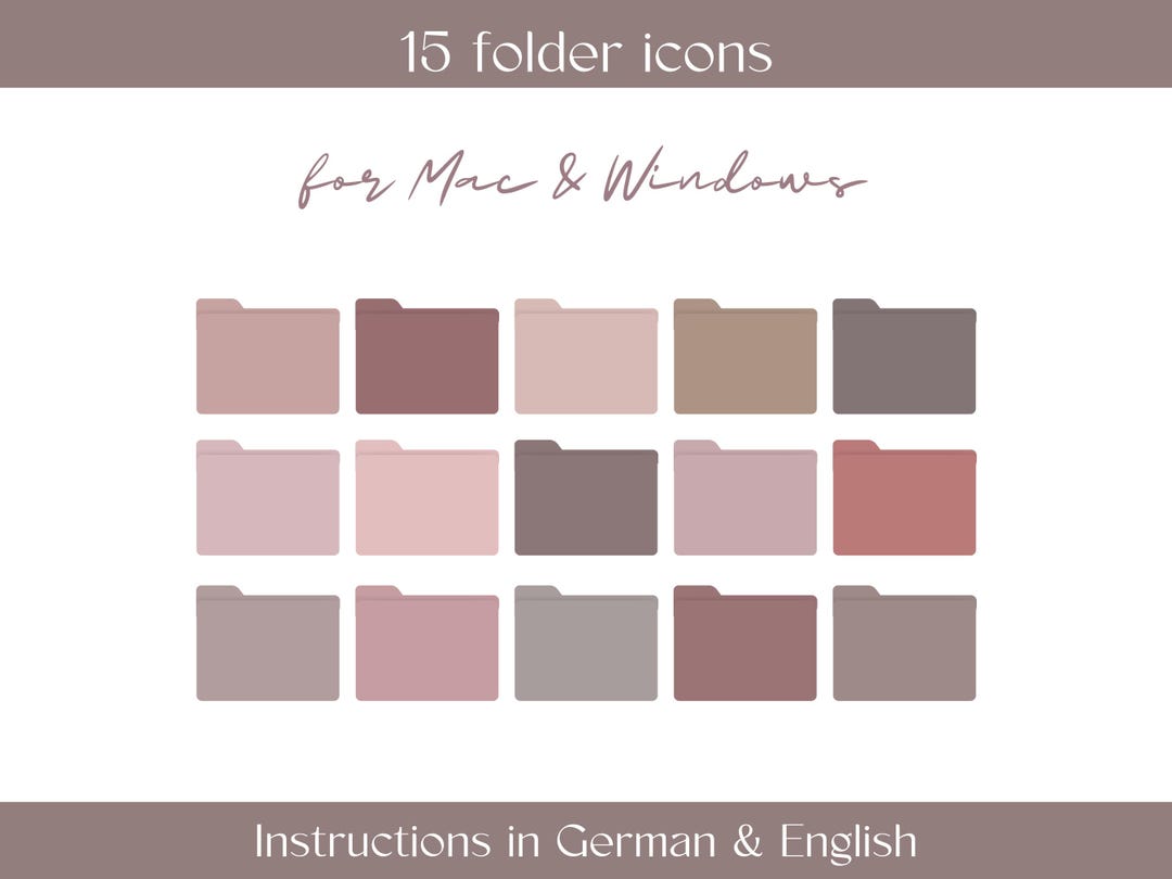 Desktop Folder Icons, Beige, Neutral Icons, Macbook, Imac, Windows ...