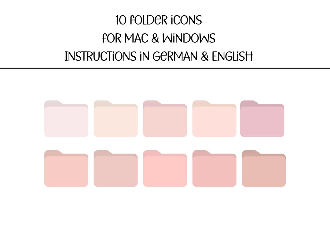 Desktop Folder Icons, Beige, Neutral Icons, Macbook, Imac, Windows ...