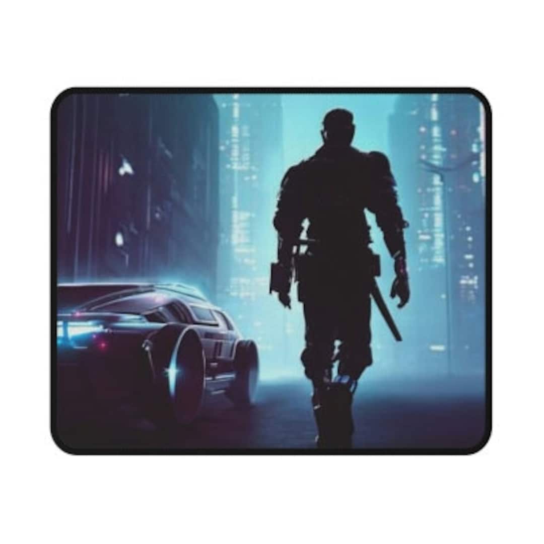 Cyberpunk Style Cyborg Bounty Hunter Mouse Pad - Etsy