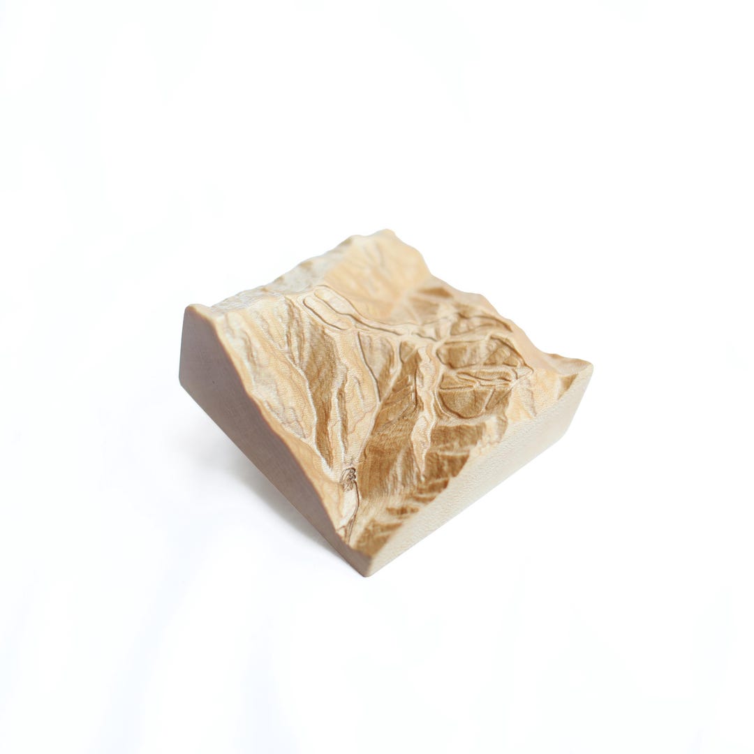 Mount Baldy Ski Resort - Miniature Wooden Model With Ski Lifts - Etsy