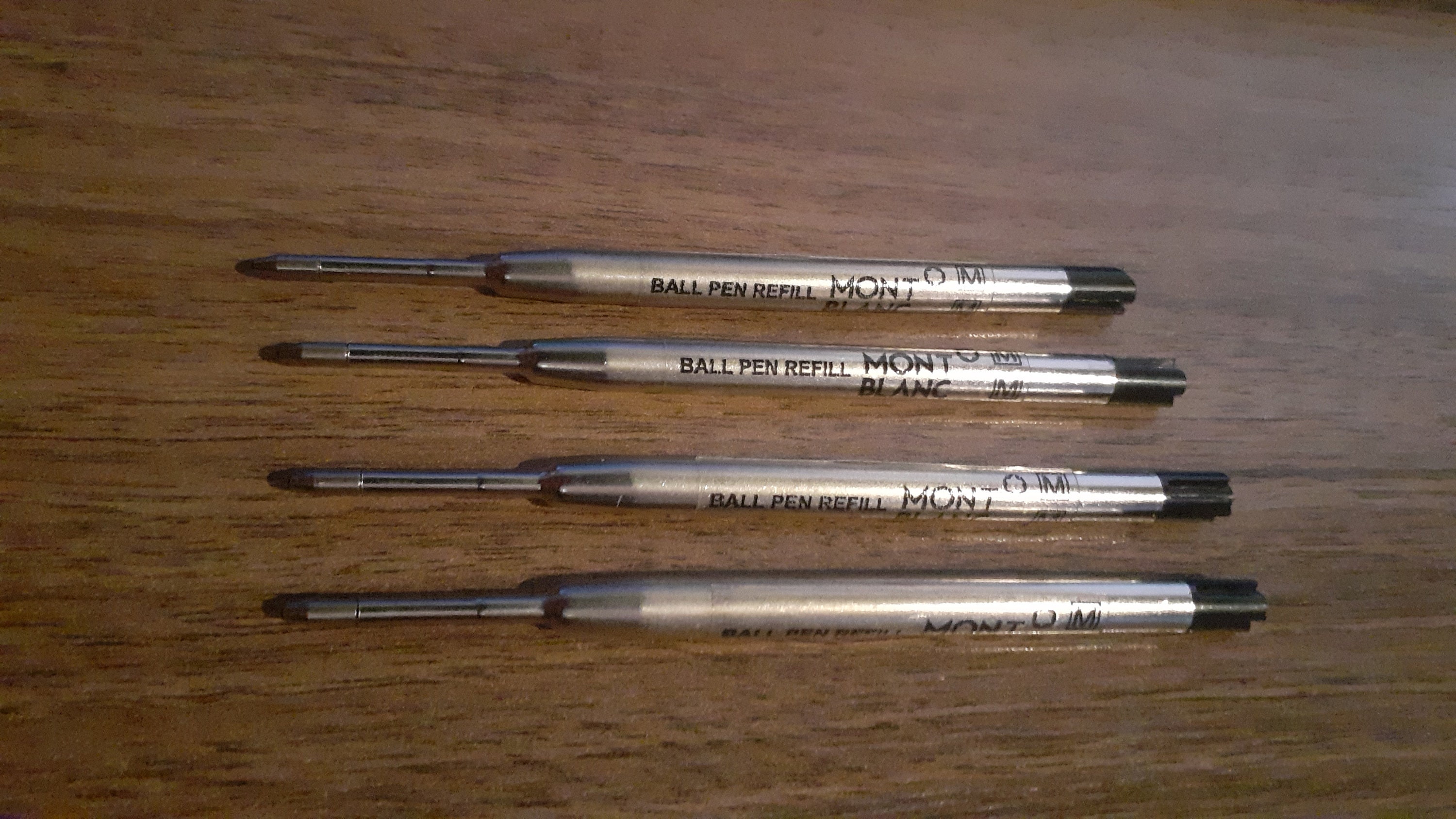 Mont Blanc 4 X Refills Black for Ballpoint Pen Brand New Still Sealing ...
