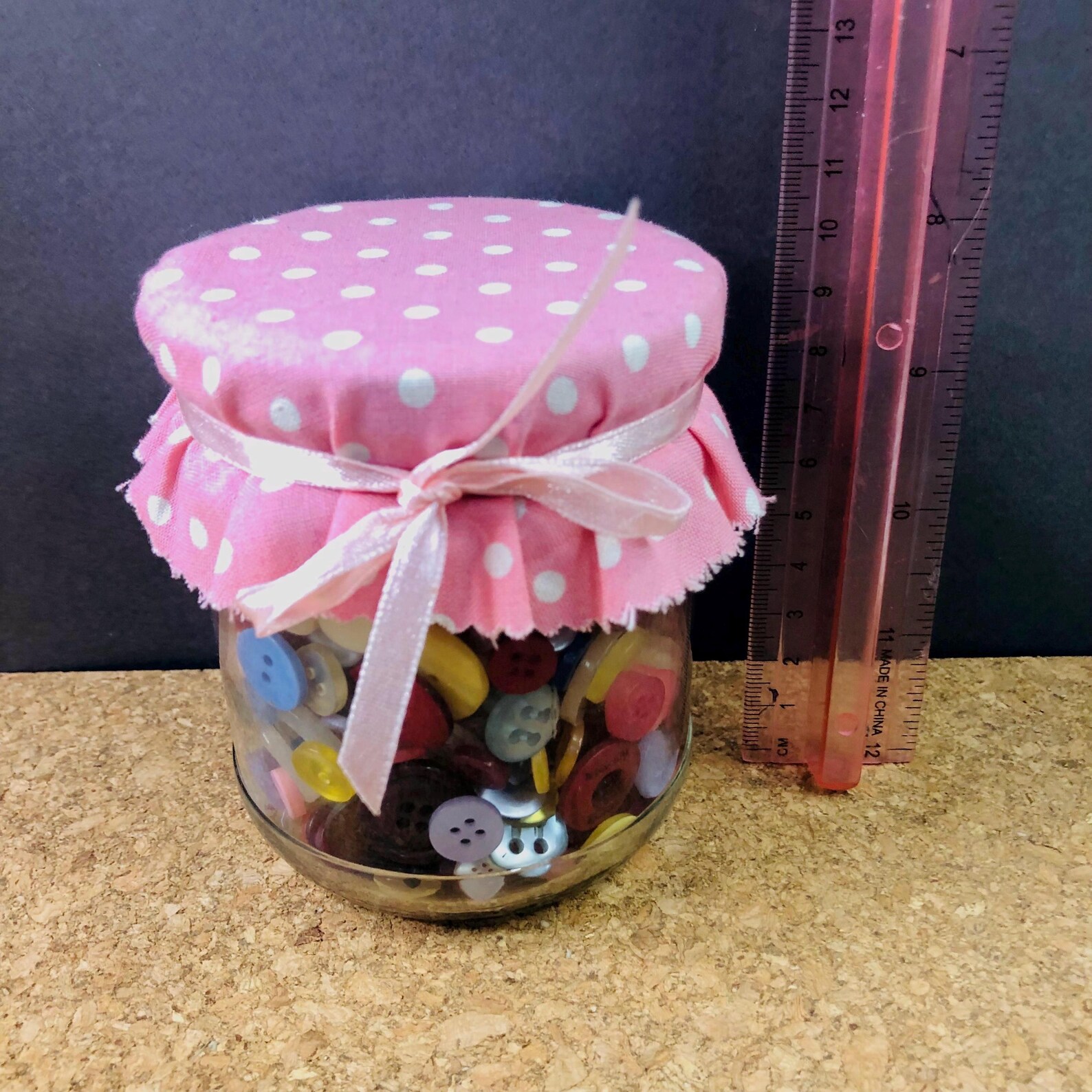 Buttons Jar, Craft Supply for Sewing, Junk Journaling, Scrapbooking ...