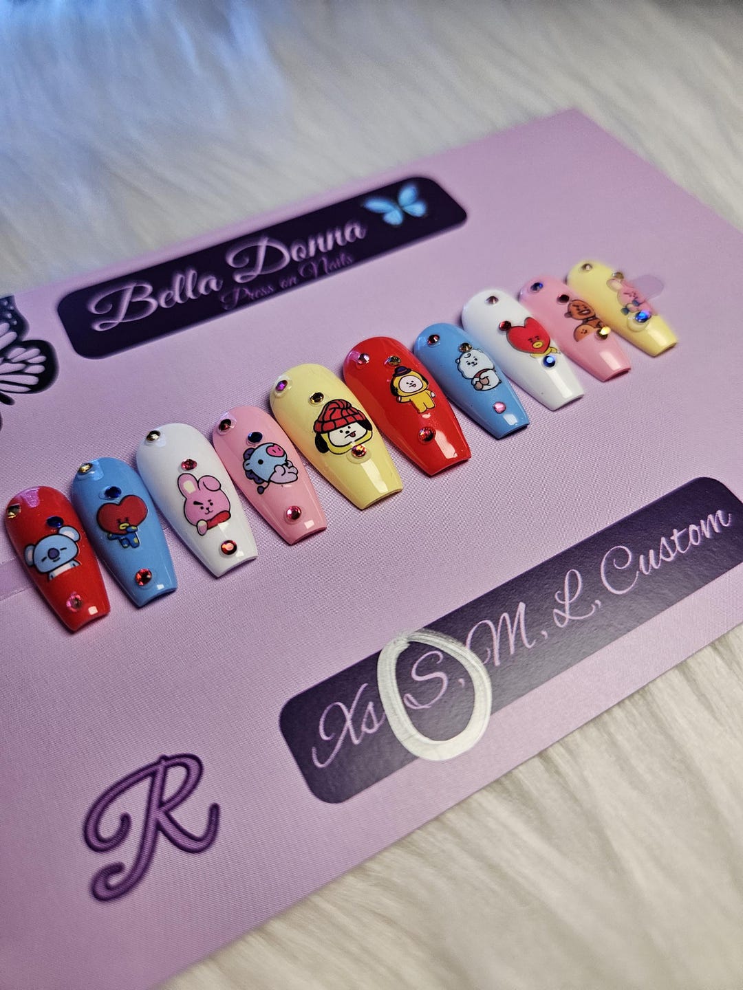 BT21 BTS Kpop Press on Nails - Etsy