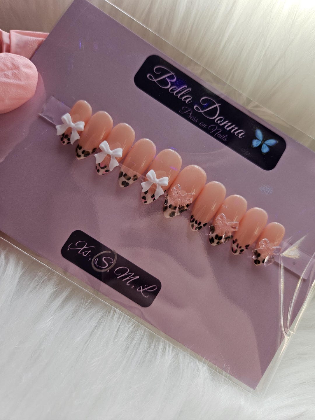 Leopard Frenchie Press on Nails - Etsy