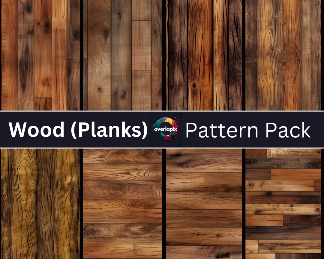 Wood (planks) - Seamless Pattern Pack (8) - Etsy