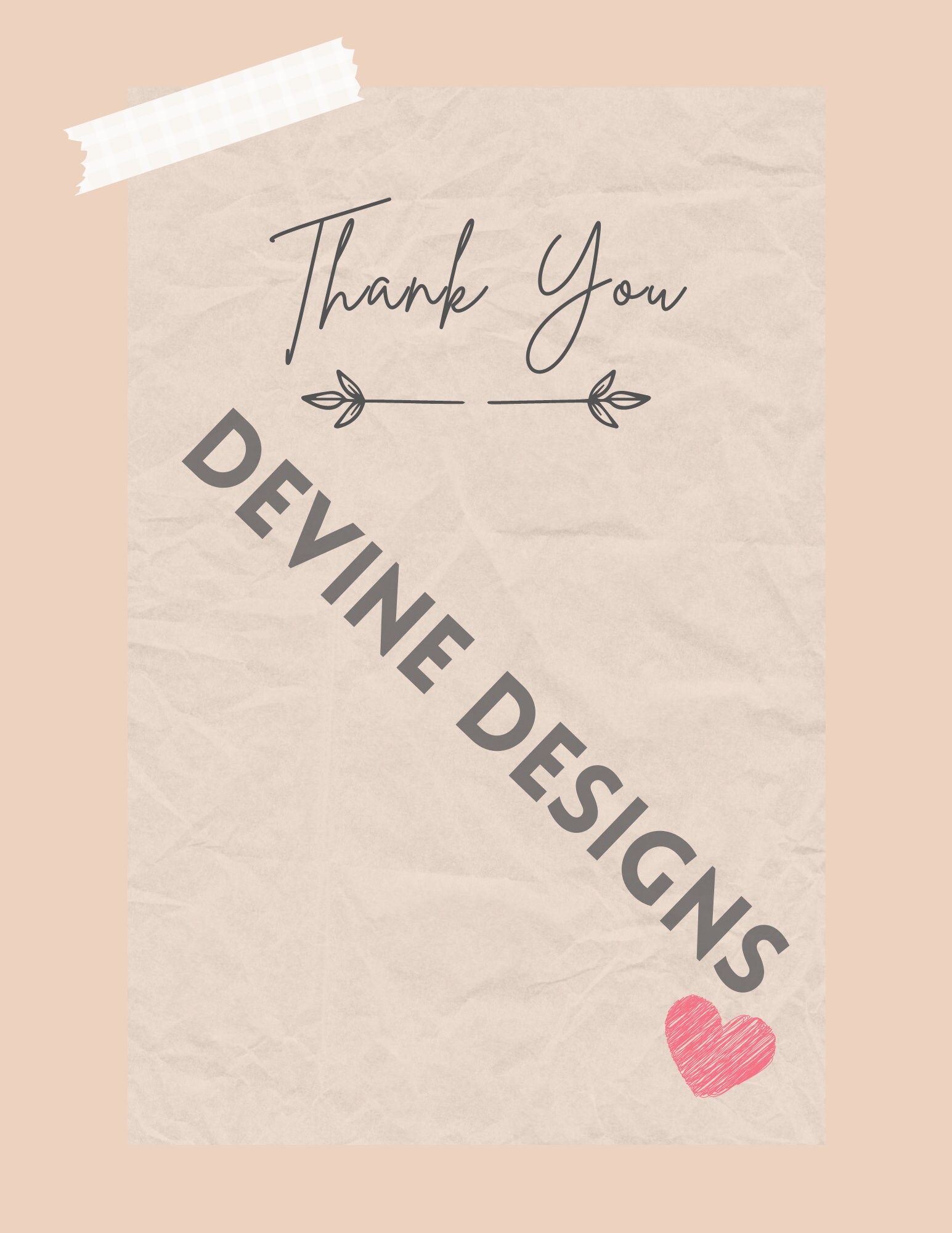 Thank You Letter Printable 5 Pack - Etsy