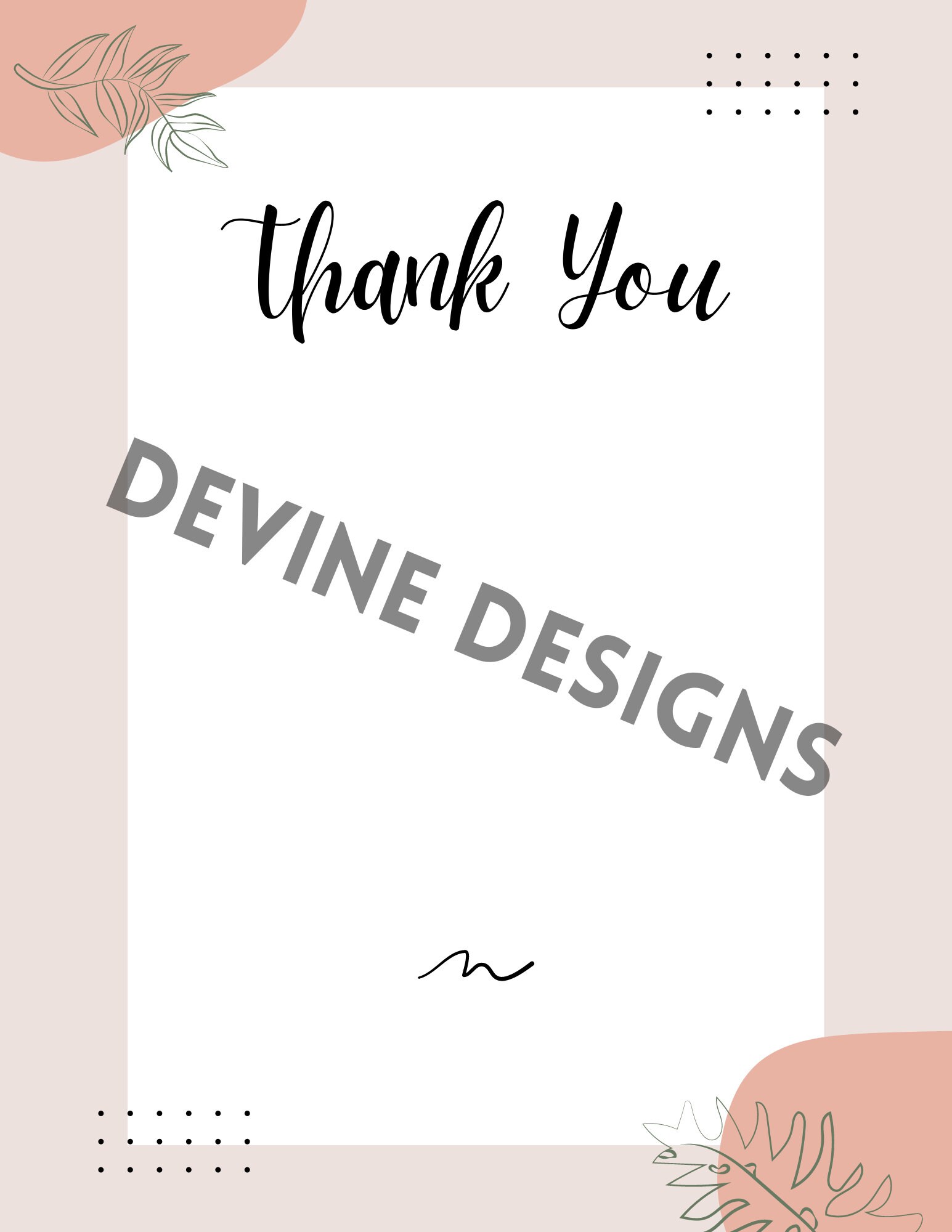 Thank You Letter Printable 5 Pack - Etsy