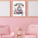 Pink Wall Art Pink Retro Telephone Wall Art Print Glamorous Phone Art ...