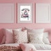 Pink Wall Art Pink Retro Telephone Wall Art Print Glamorous Phone Art ...