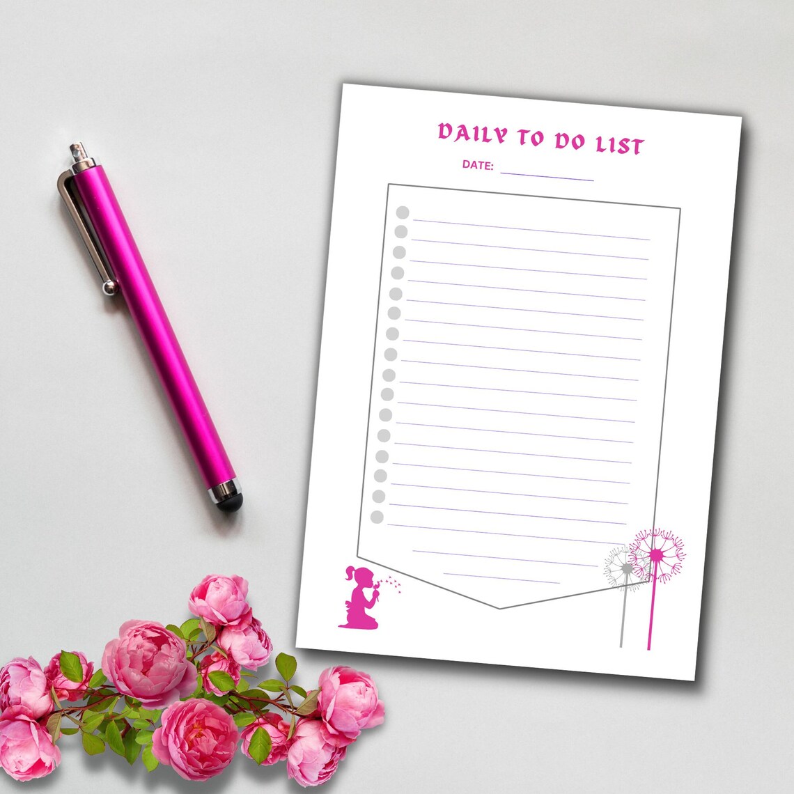 Make a Wish Printable to Do List - Etsy