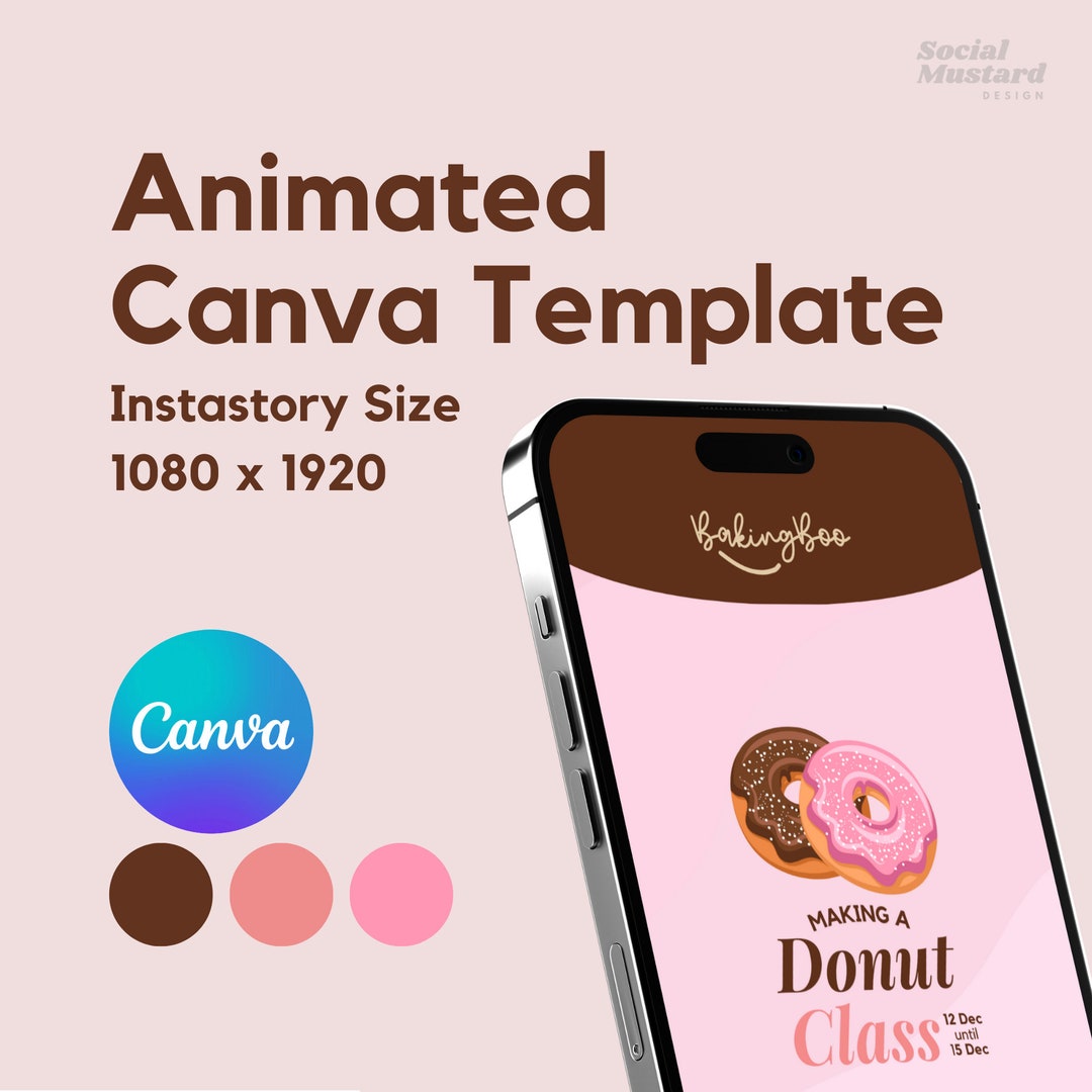Animated Canva Template - Donut Class - Etsy