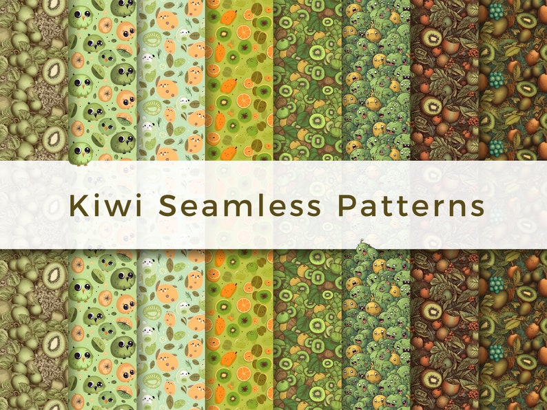 Seamless Kiwi Patterns Straight From the Kiwi Emperor Himself! - 8 ...