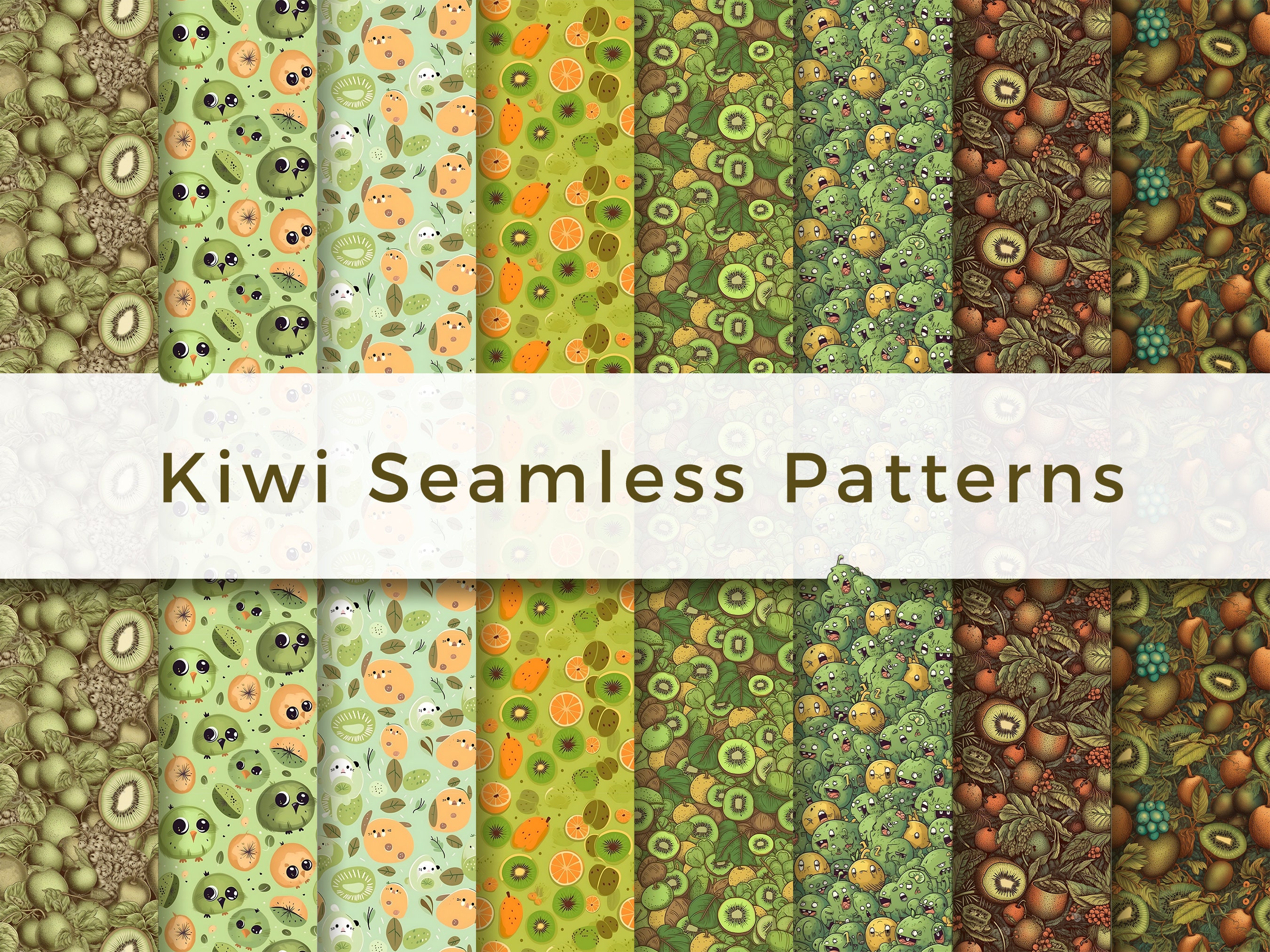Seamless Kiwi Patterns Straight From the Kiwi Emperor Himself! - 8 ...